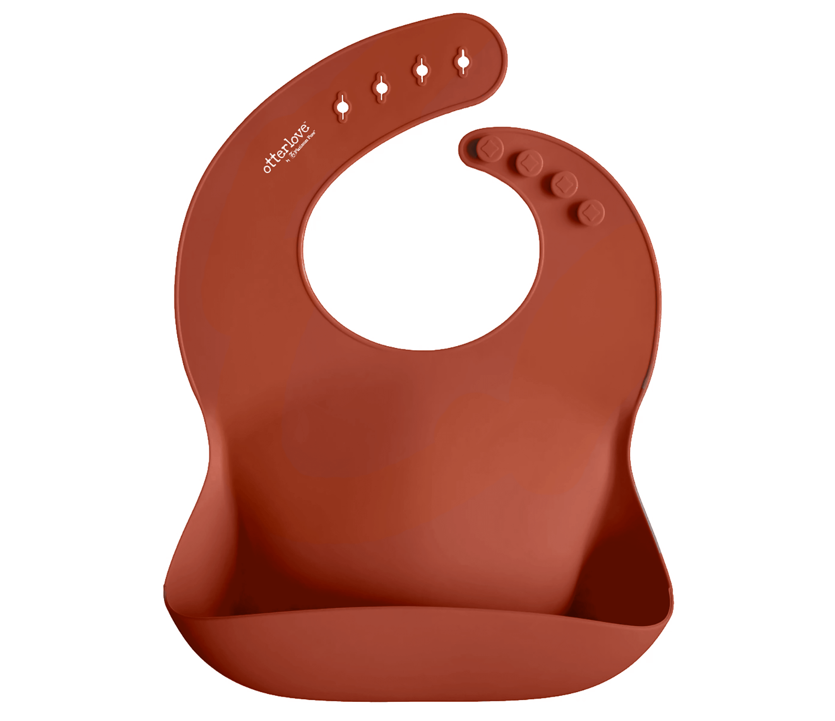 Single Silicone Bib - Rust - otterlove by Platinum Pure | Premium ...